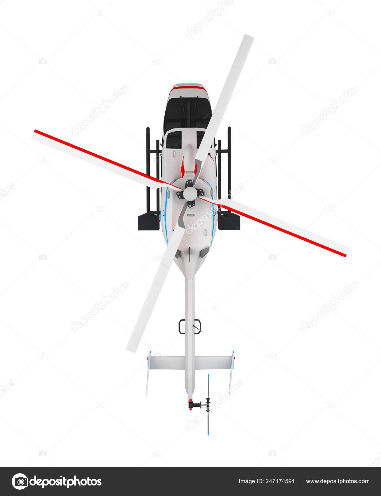 Helicopter Sprite Top Perspective