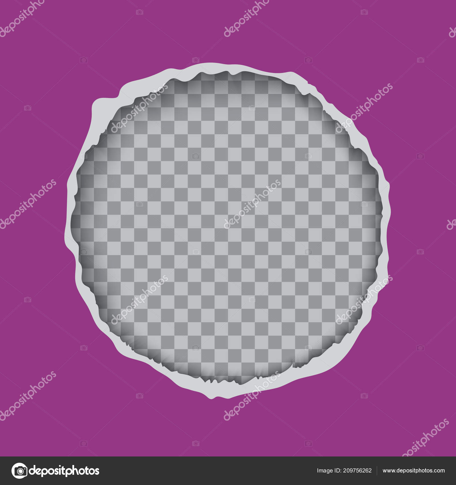 Torn paper frame with ripped edges realistic vector illustration Stock ...