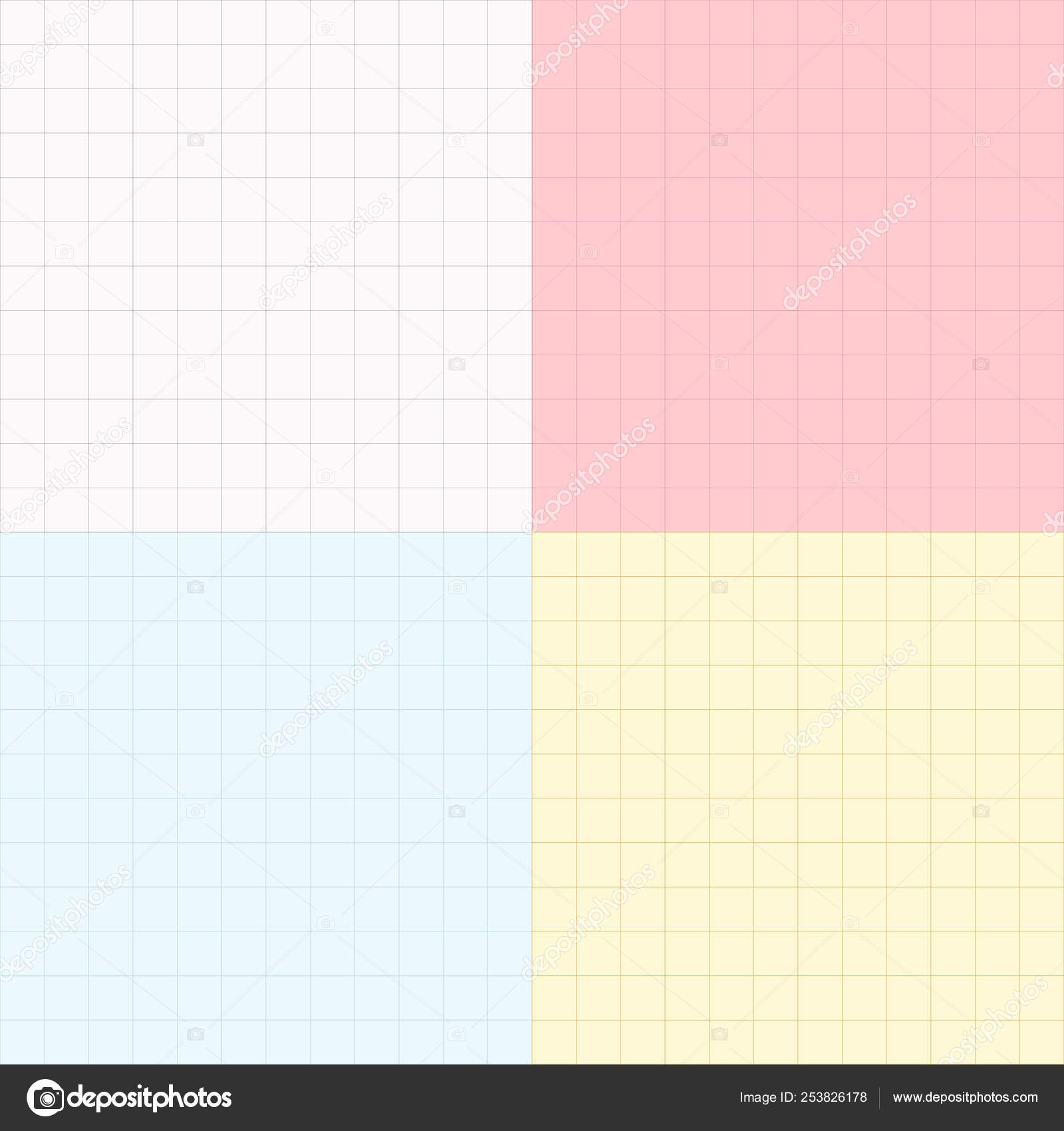 Vector simple graph paper seamless background. Abstract blueprint paper ...