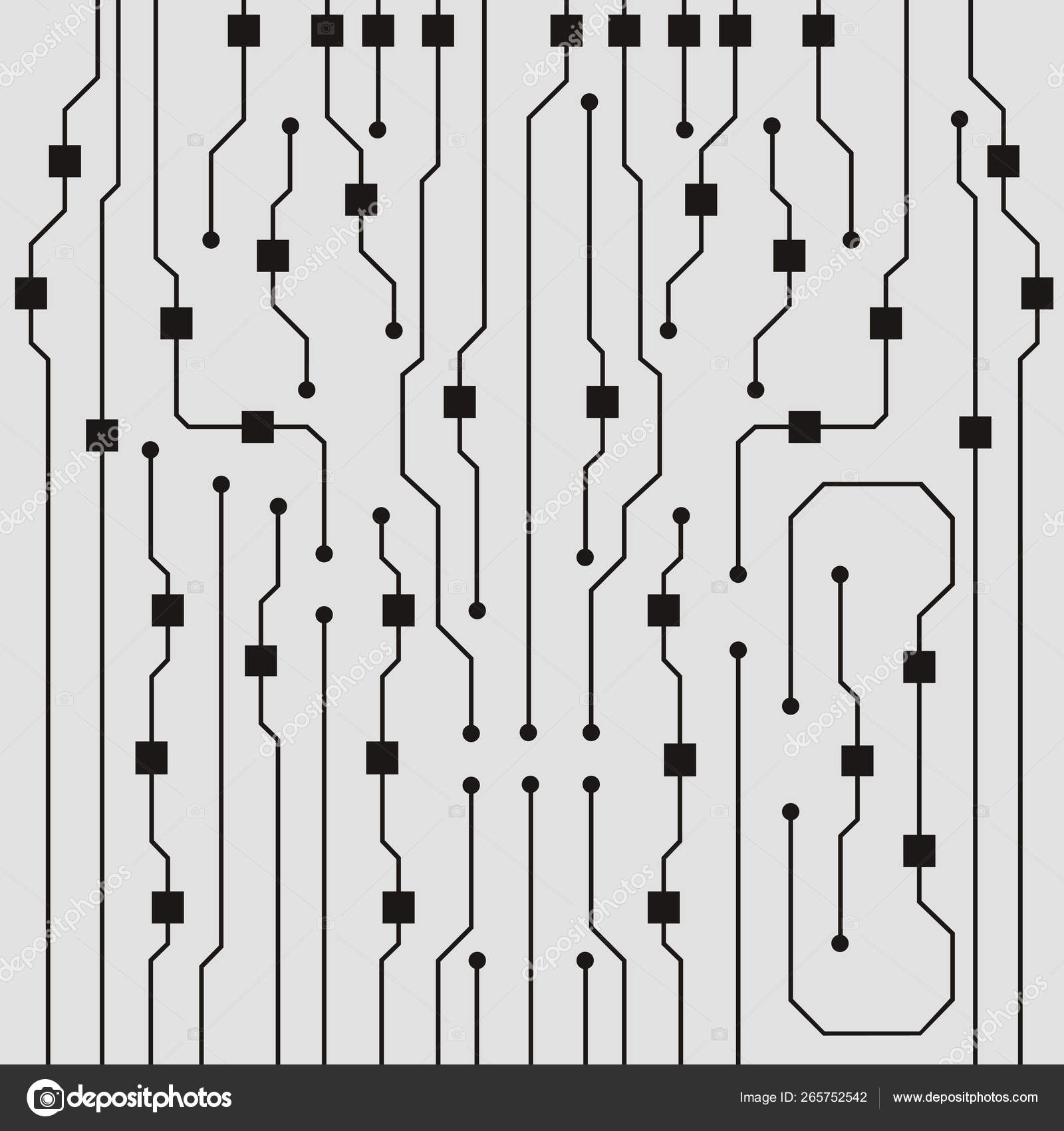 Vector Circuit Board Background Abstract Flat Circuit Board Illustration Stock Vector Image By