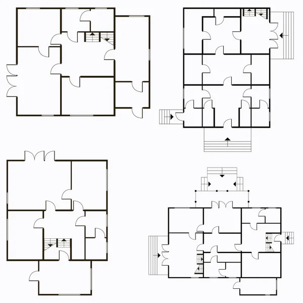 Architectural blueprint in top view background. Vector technical ...
