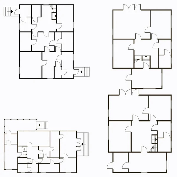 Architectural blueprint in top view background. Vector technical ...