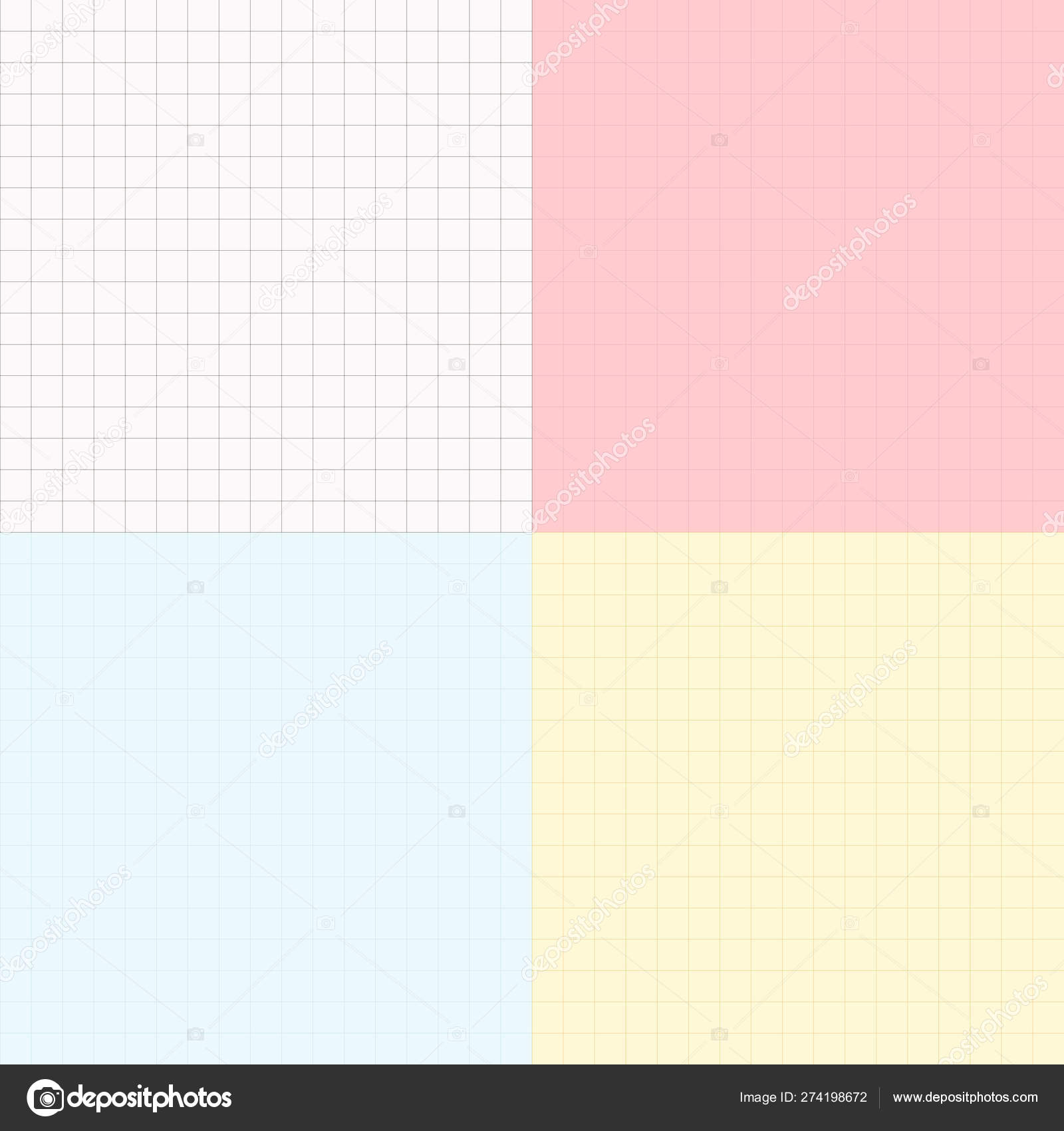 Vector simple graph paper seamless background. Abstract blueprint paper ...
