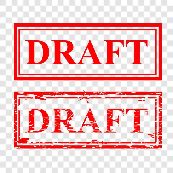Simple Red Scratch Rubber Stamp Draft Transparent Effect Background ...