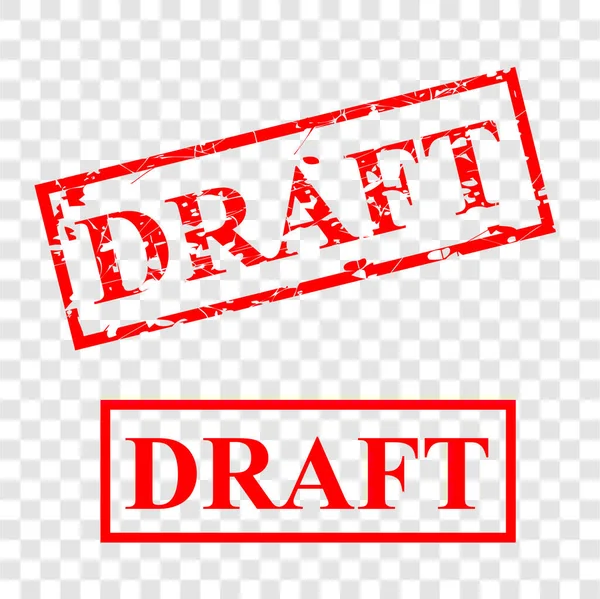 Simple Red Scratch Rubber Stamp Draft Transparent Effect Background ...