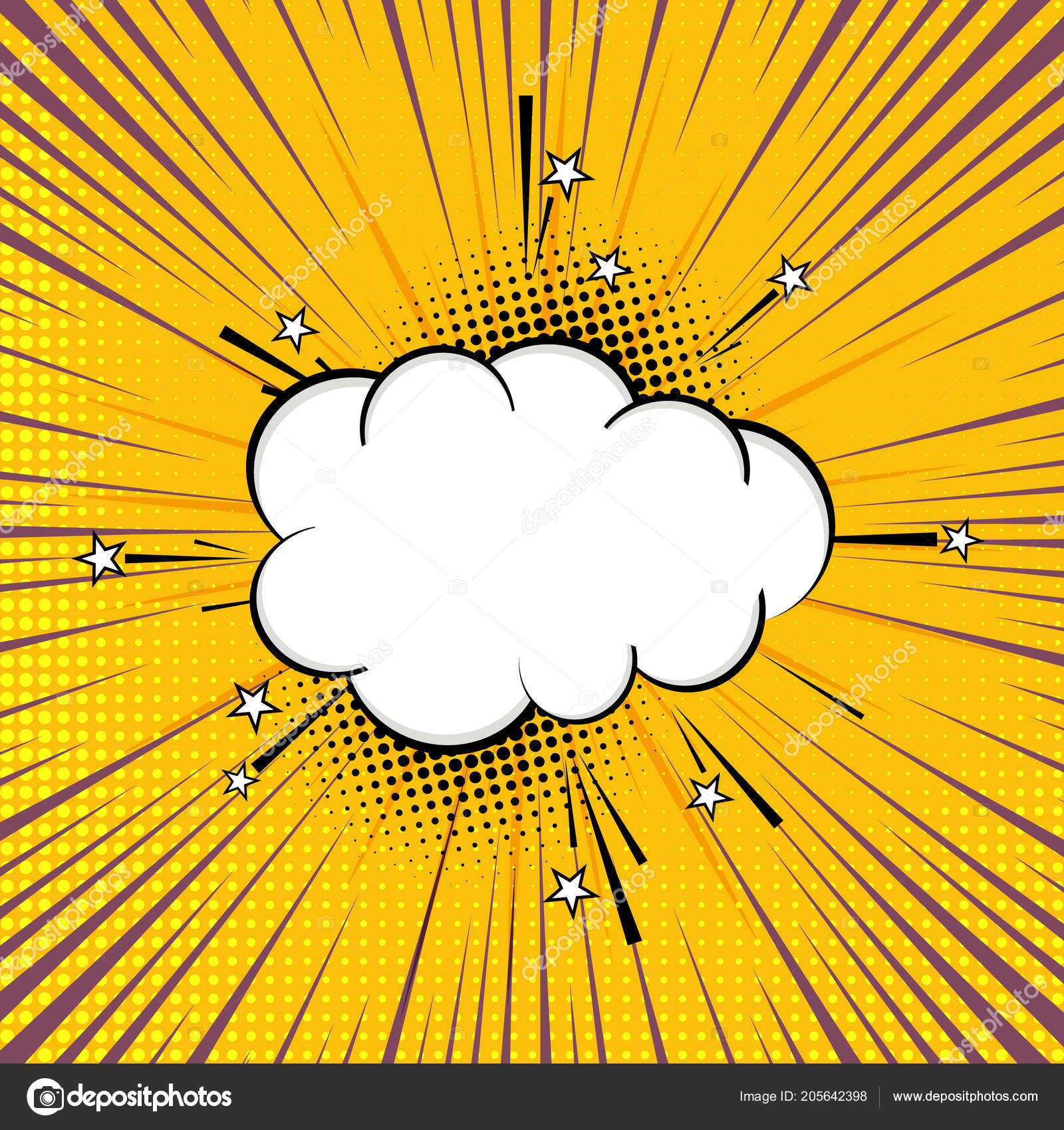 Abstract Comic Background Design Vector Stock Vector Image by ...