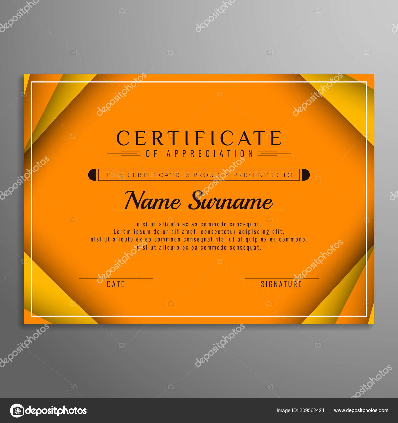 Abstract Colorful Certificate Background Stock Vector Image by ...