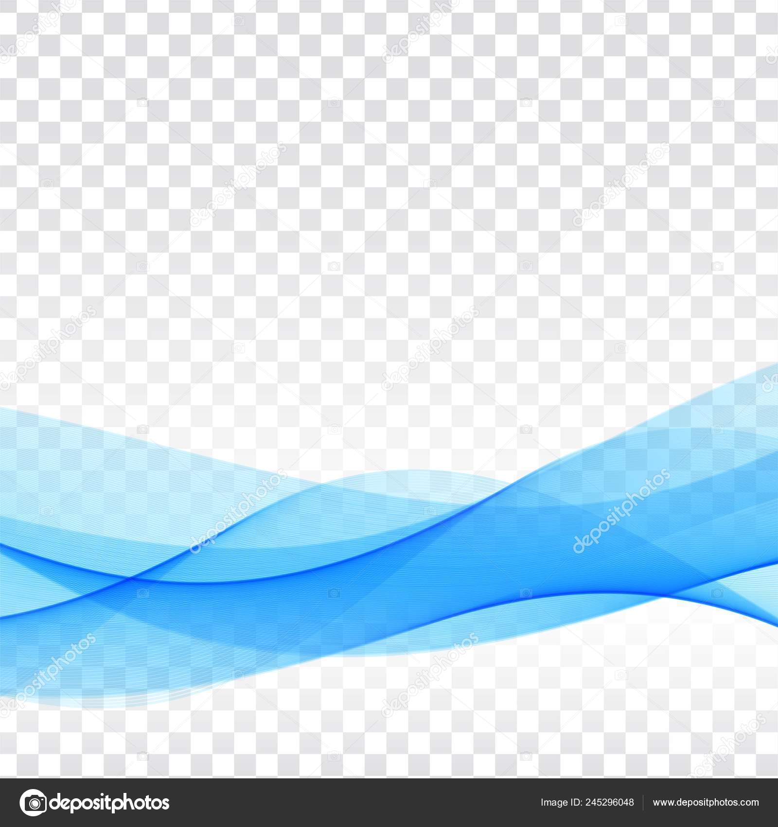 Abstract Blue Wave Transparent Background Stock Vector by ©Creativehat ...