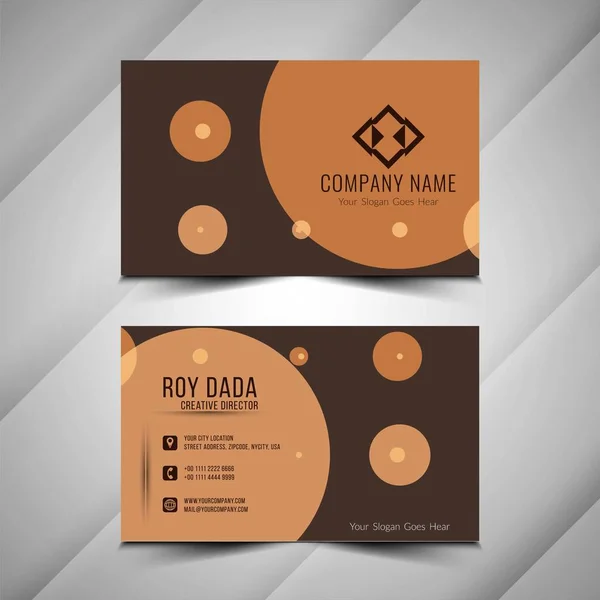 Presentation of beautiful visiting card design. Stock Vector Image by ...