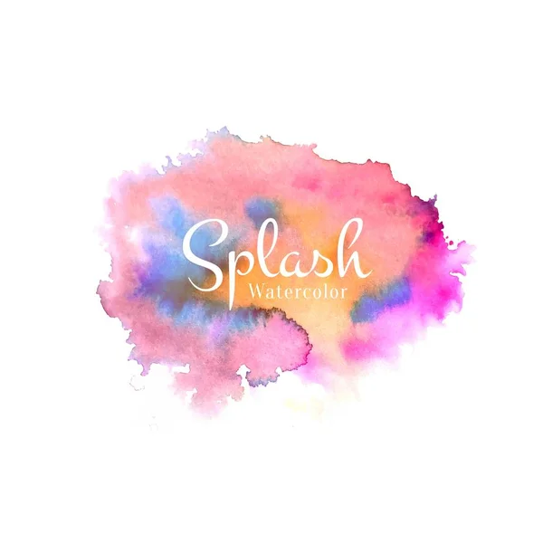 Abstract Watercolor Splash Design Background Stock Vector By