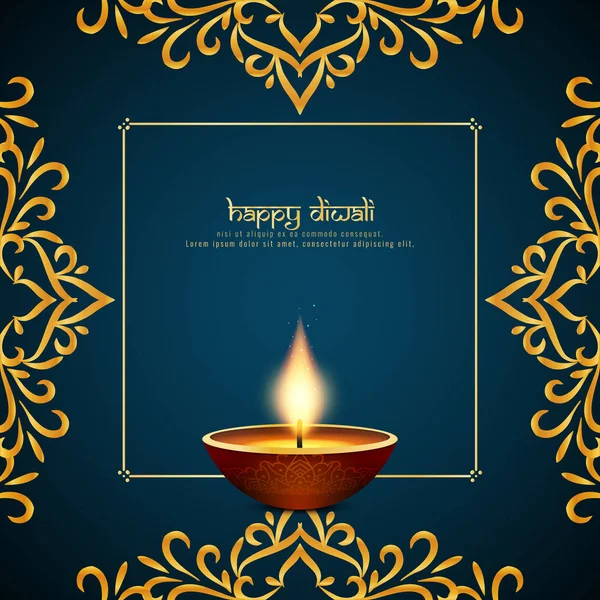 Happy Diwali background design Stock Vector by ©Creativehat 124311170