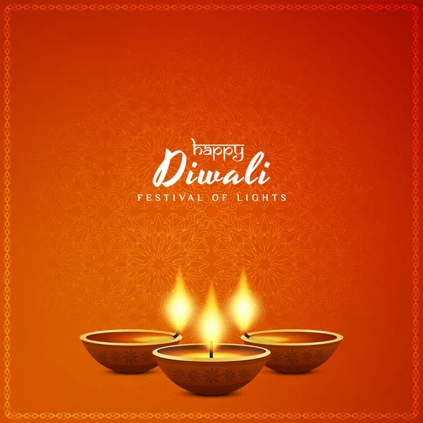 Abstract Stylish Happy Diwali Greeting Background Stock Vector By