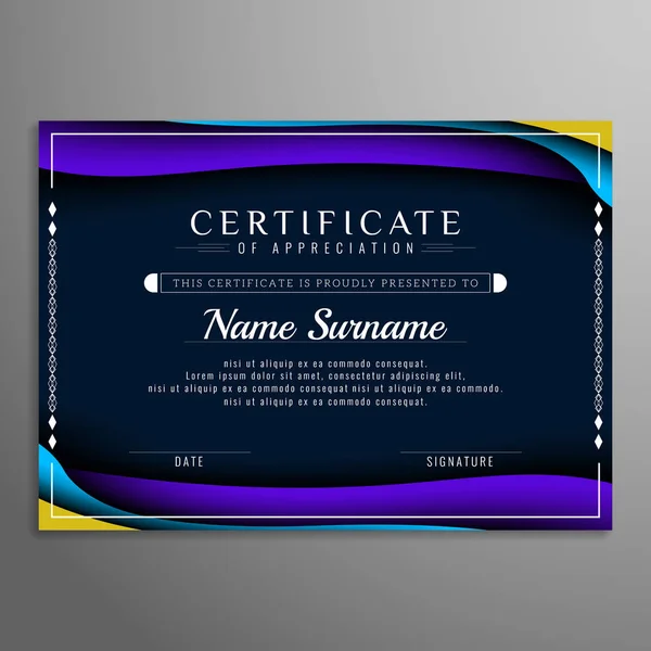 Abstract Colorful Certificate Background Stock Vector Image by ...