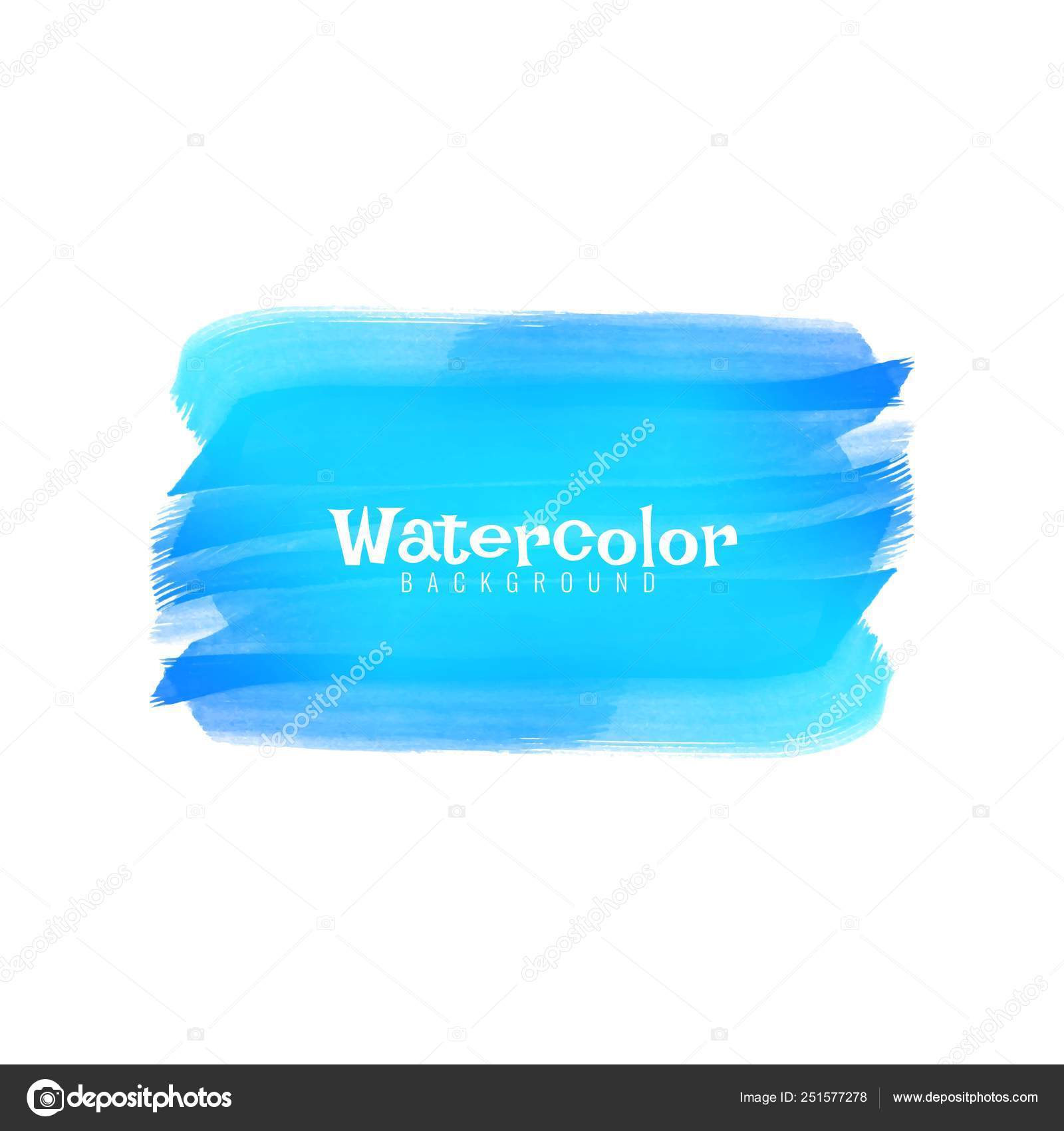 Abstract blue watercolor design background Stock Vector by ©Creativehat ...
