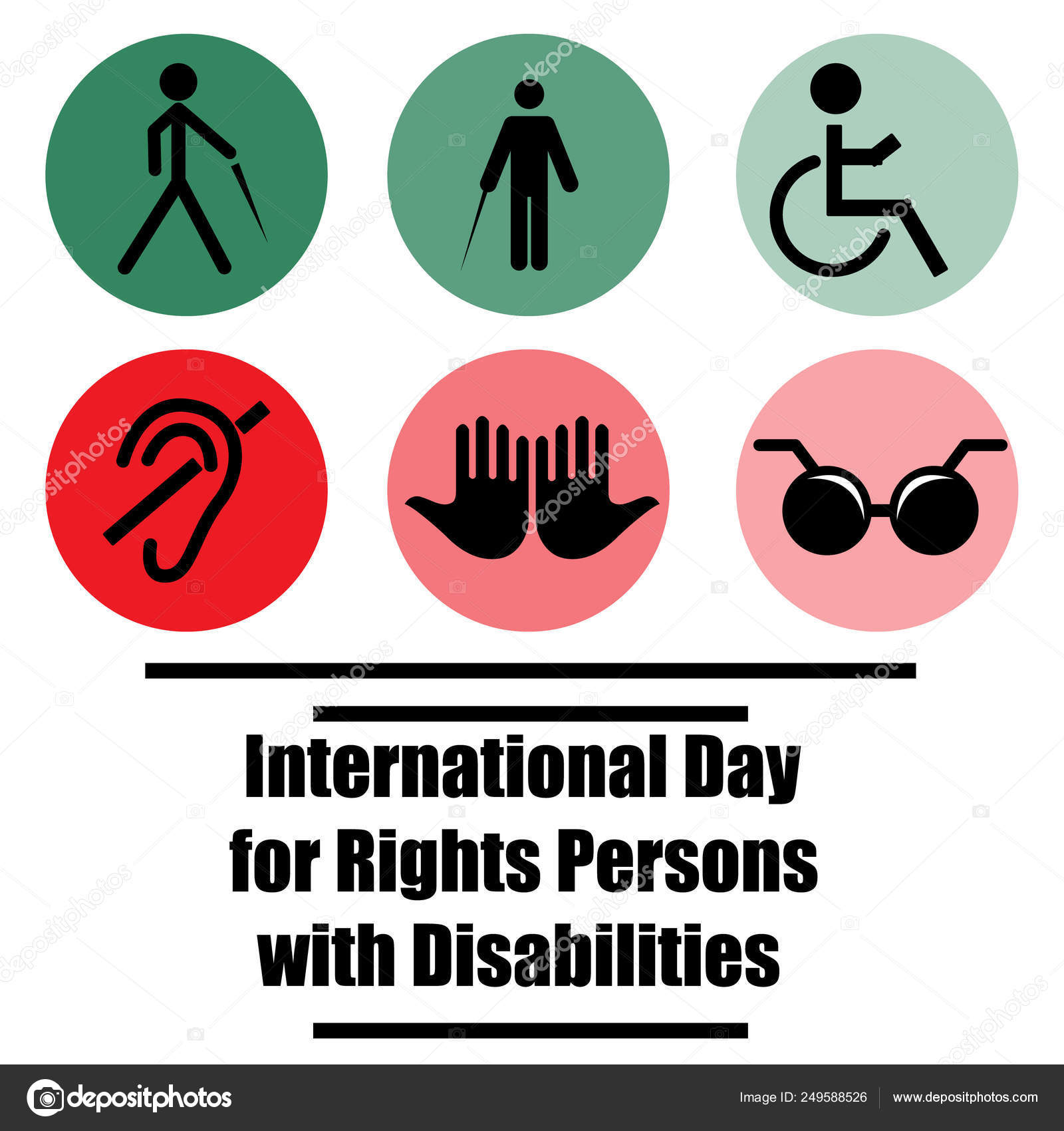Vector illustration for International Day of Persons with Disabilities ...