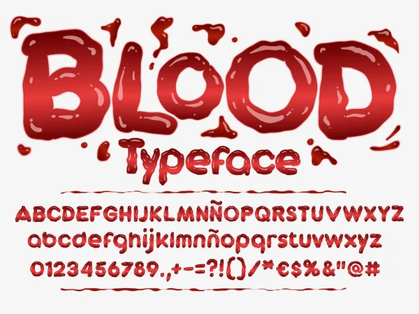 Bloody font set imágenes de stock de arte vectorial | Depositphotos