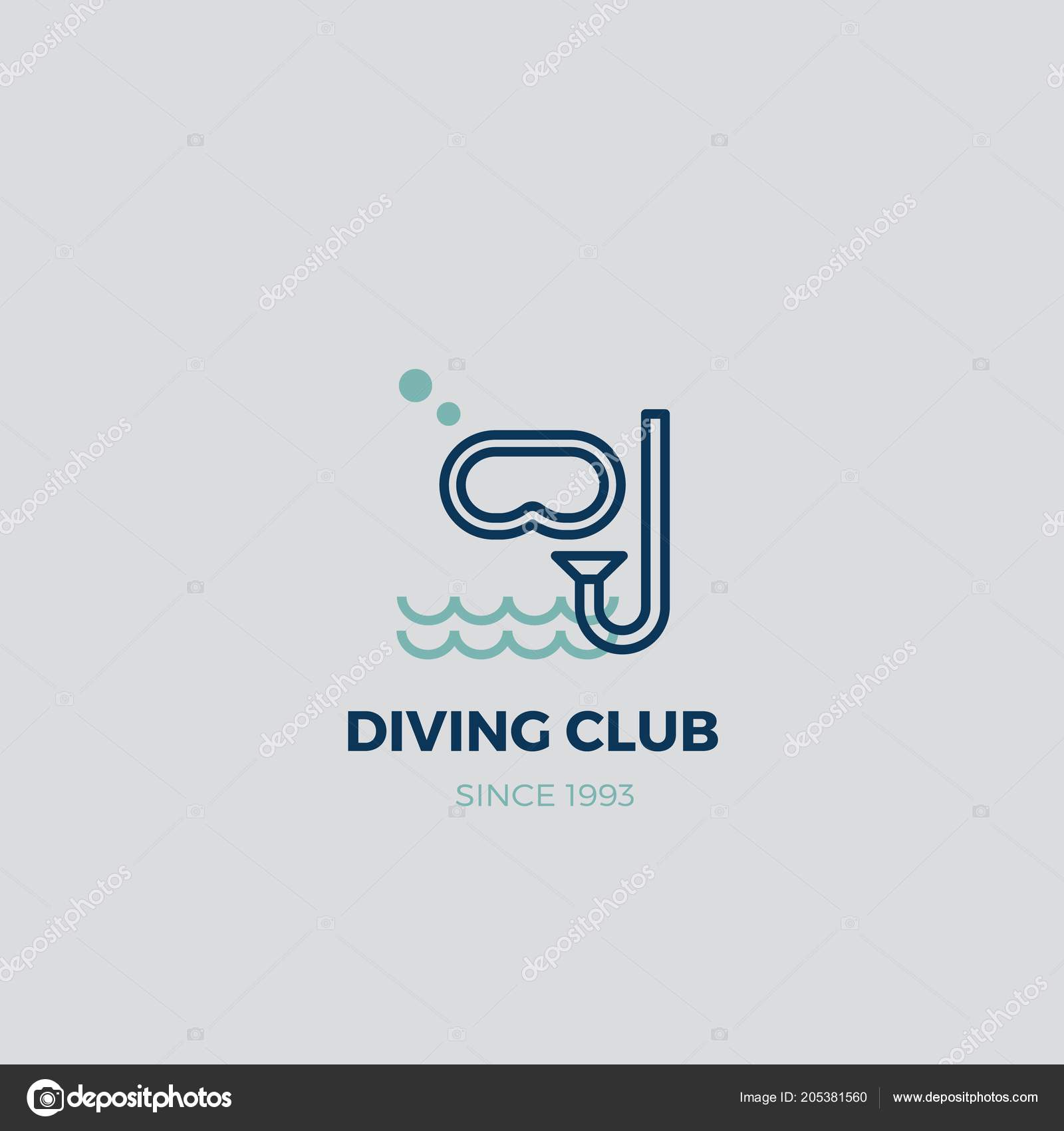Logotipo Del Club De Buceo