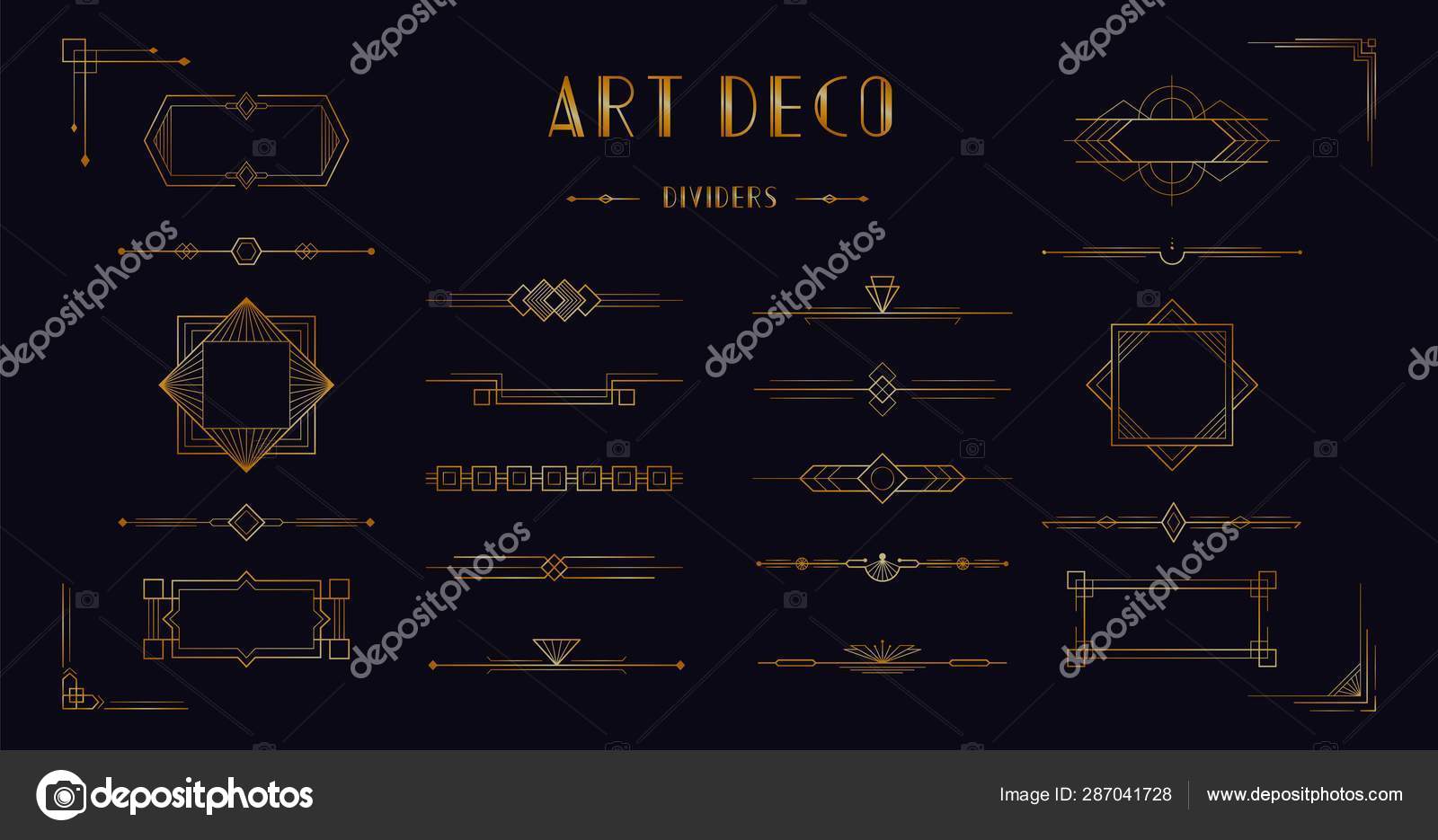 Art Deco Vector Border