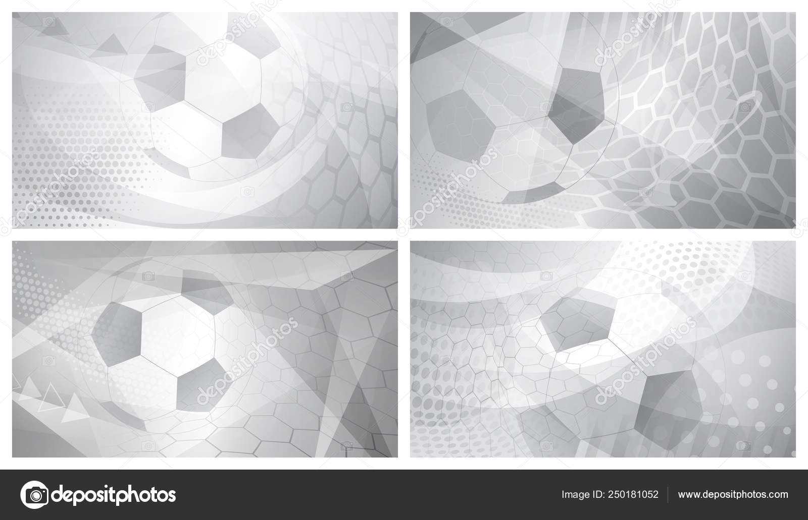 Soccer backgrounds in gray colors Stock Vector by ©31moonlight31 250181052