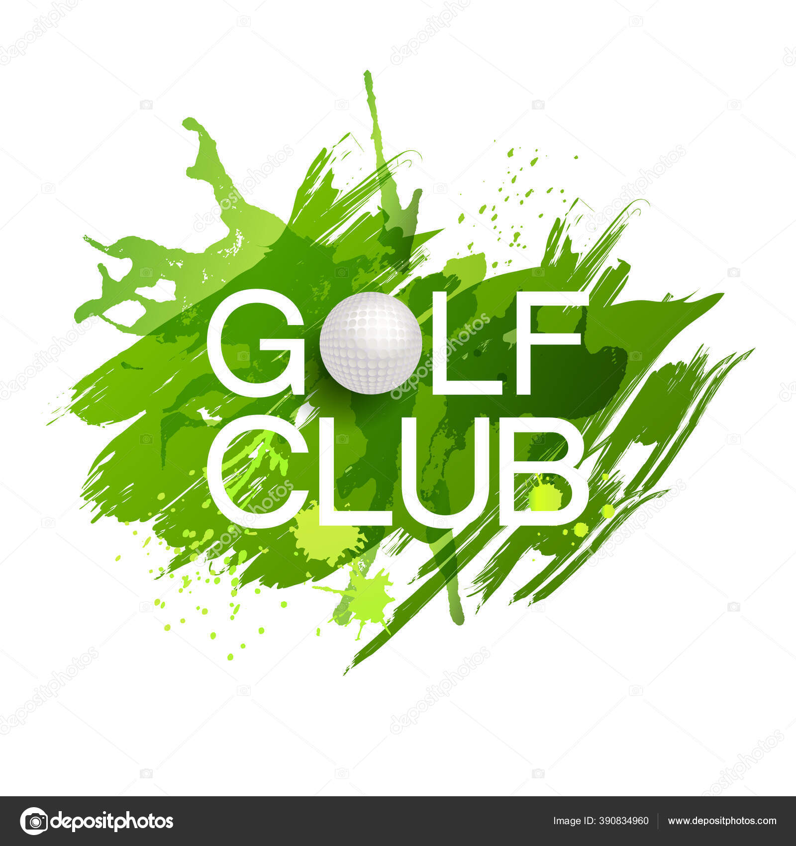 Golf Club Background Banner Design Vector Illustration Web Print Stock ...