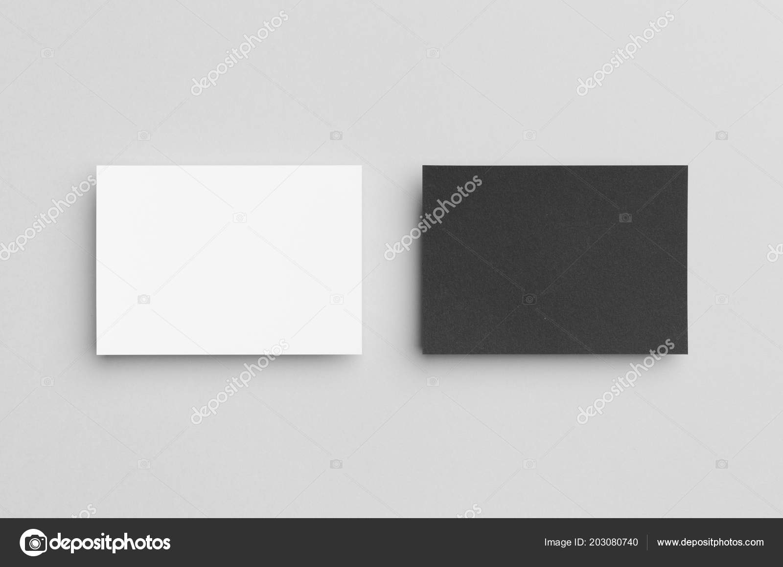 Black White Flyer Postcard Invitation Mock — Stock Photo ...