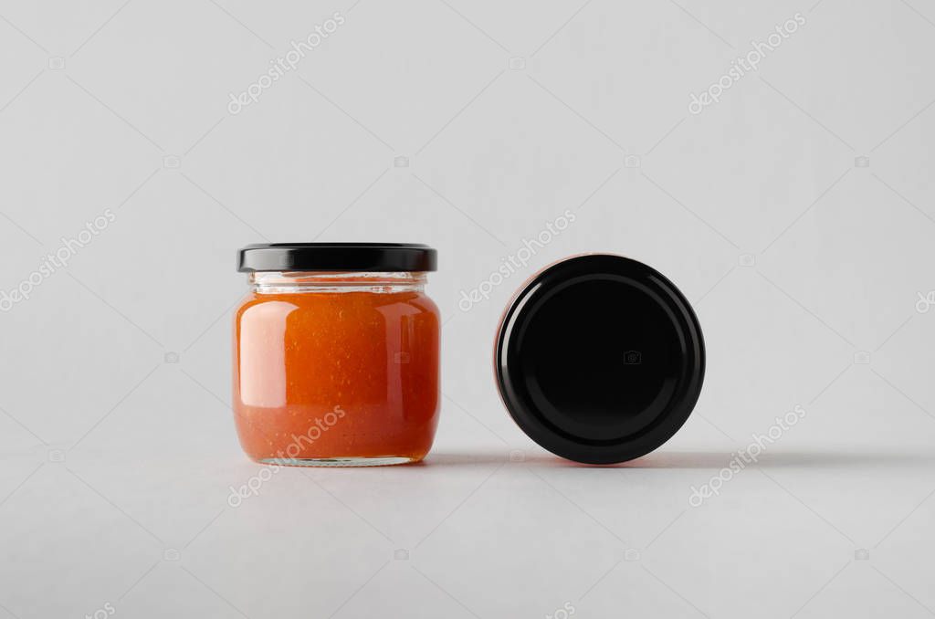 Quince Jam Jar Mock-Up - Dos frascos 2022