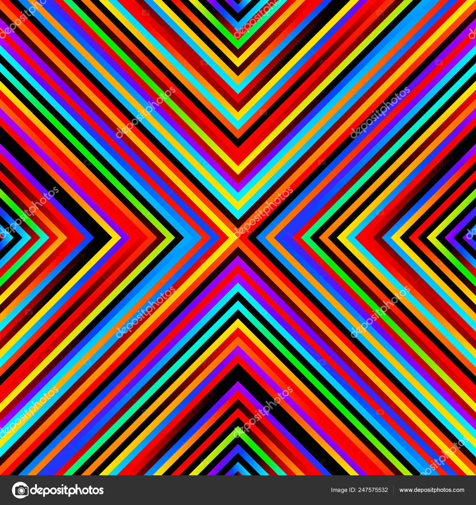 Deposit Bright Geometric Pattern New Bright & Bold Diamond Geometric