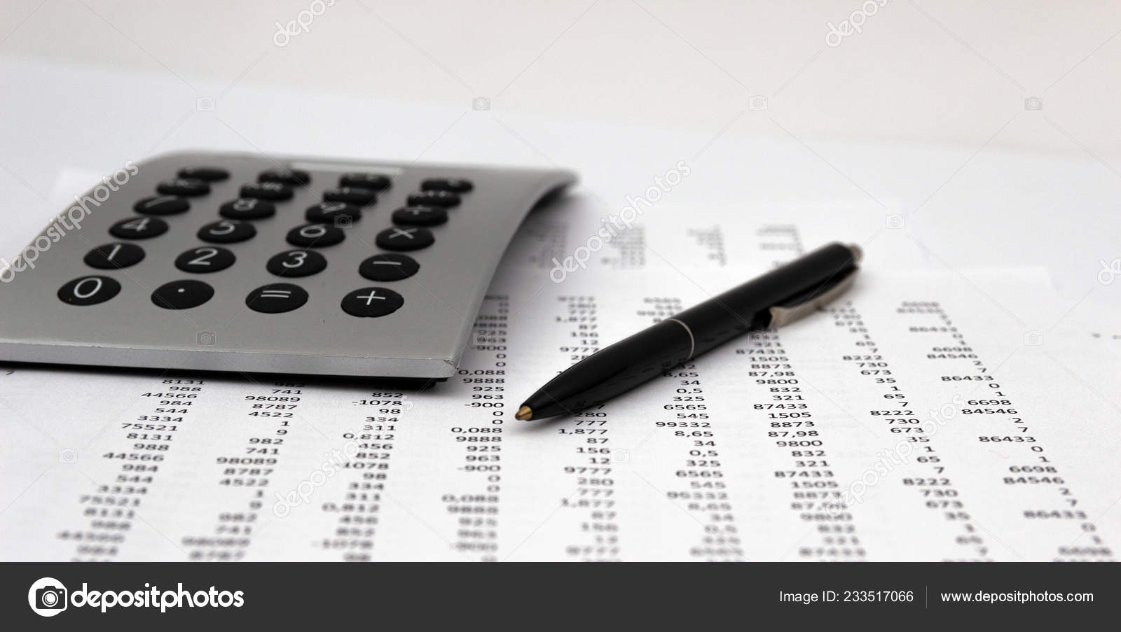 Financial Accounting Image Plurality Numbers Paper Calculator Numbers ...