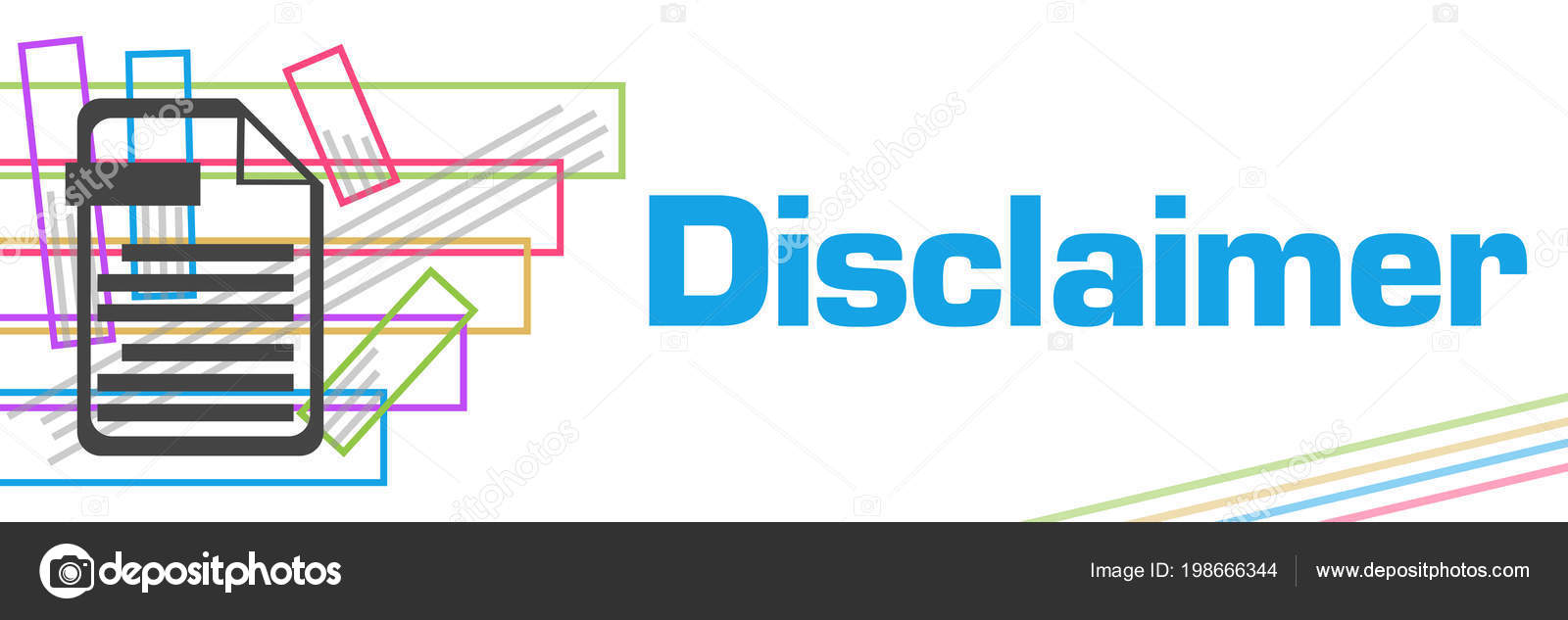 Disclaimer Concept Image Text Paper Symbol Stock Photo by ©ileezhun ...