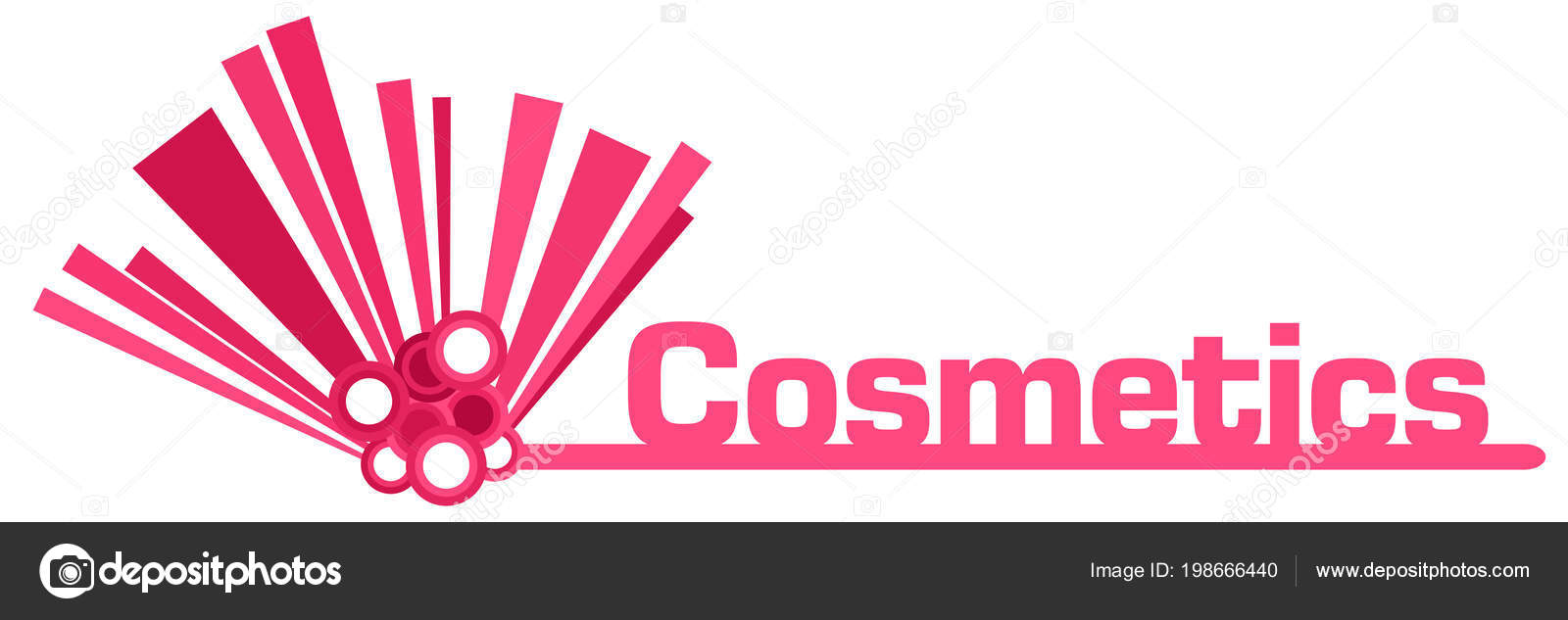Cosmetics Text Written Abstract Pink Background — Stock Photo ...
