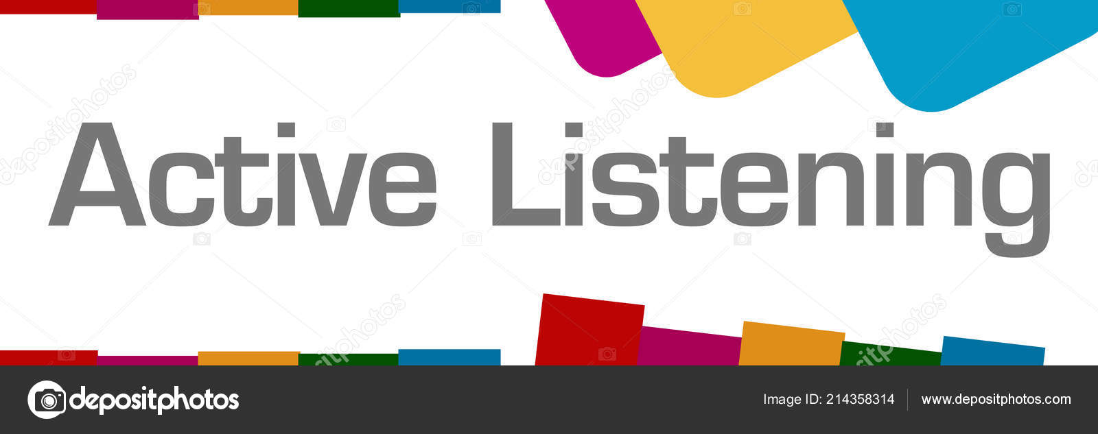 Active Listening Text Alphabets Written Colorful Background Stock Photo ...