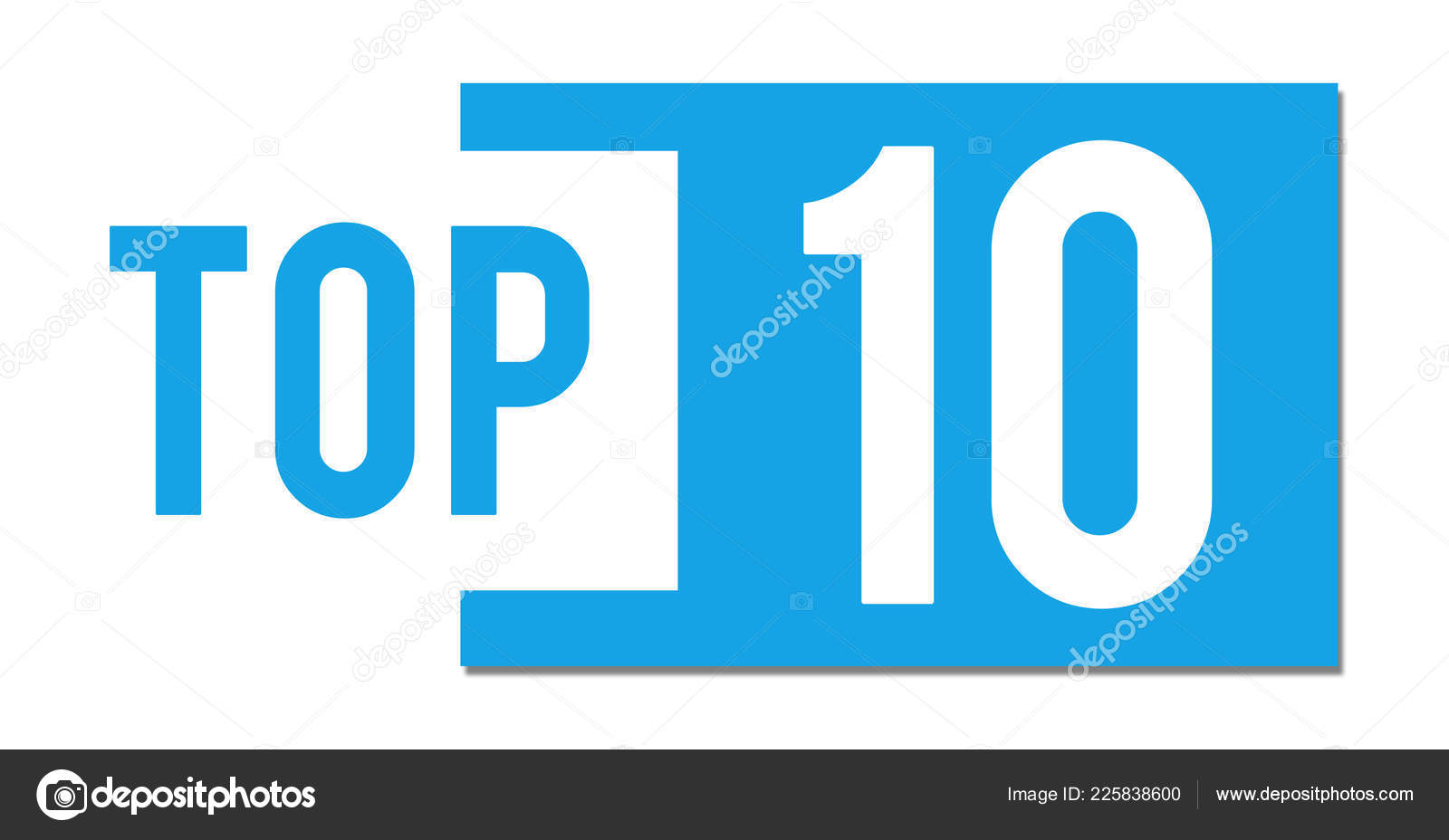 Top Text Written Blue Background — Stock Photo © ileezhun #225838600