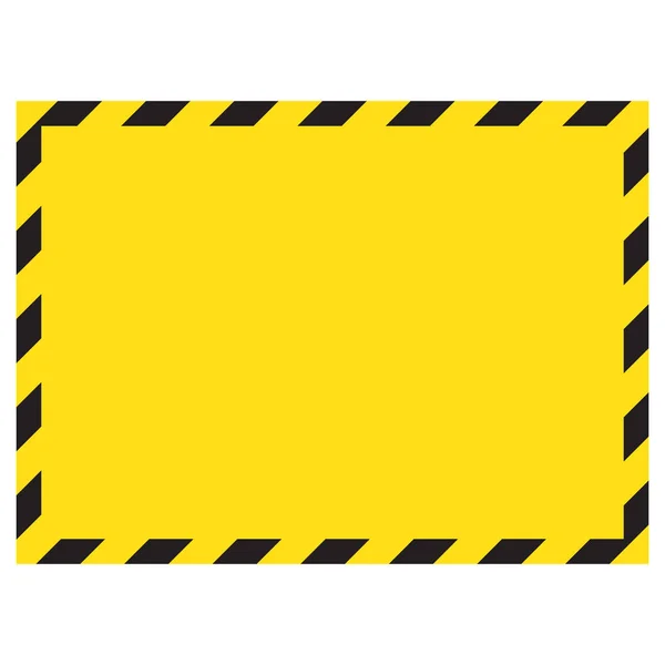 Warning Striped Frame Warning Careful Potential Danger Yellow Black ...