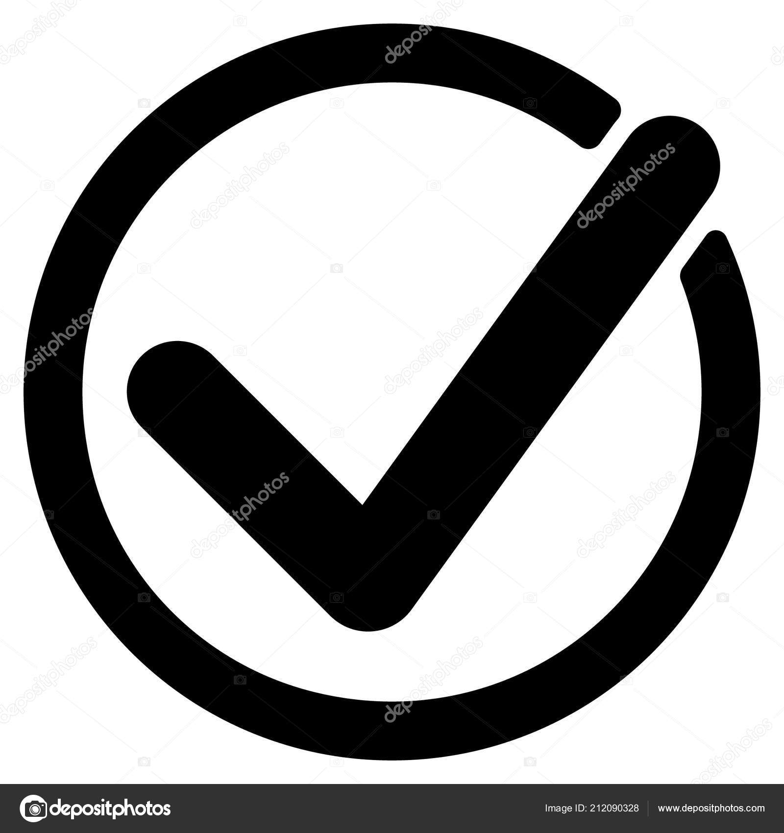 Check List Button Icon Check Mark Icon Sign Stock Vector by ©DMVector ...