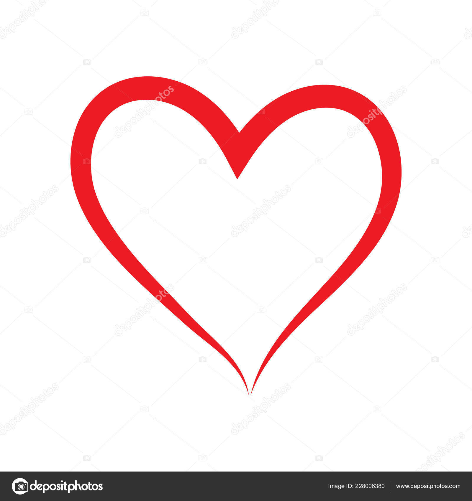 Käsin Piirretty Sydän Vektori Kuvake — kuvapankkivektori ©DMVector ...