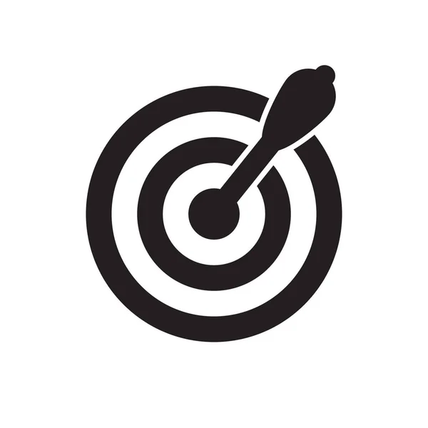 Successful Shoot Darts Target Aim Icon White Background Vector ... Successful Shoot Darts Target Aim Icon White Background Vector ...