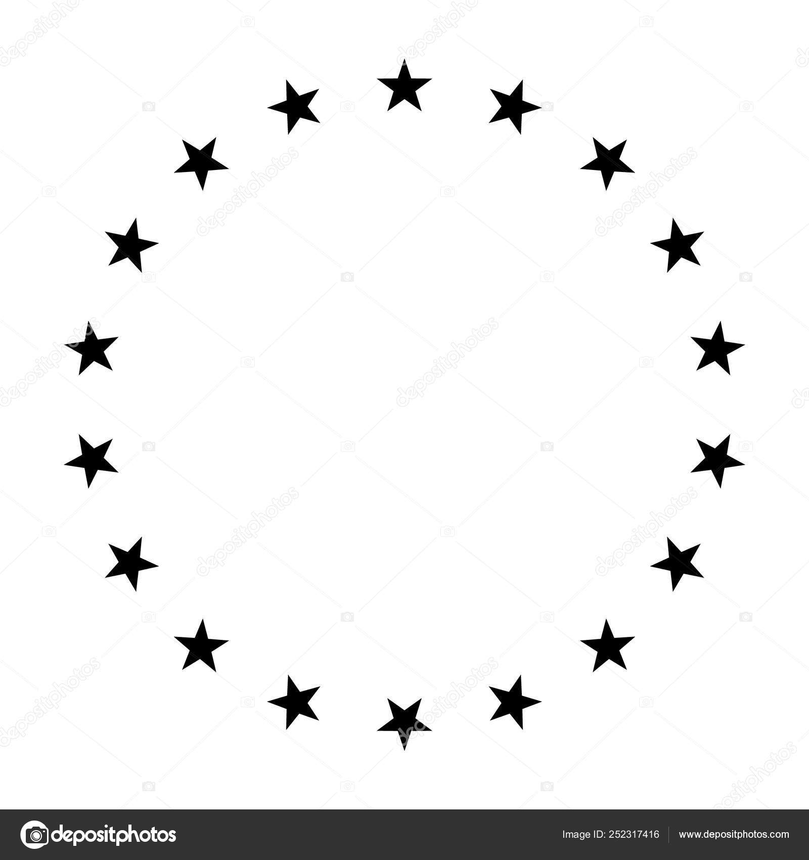 Stars Circle Icon Vector Illustration Graphic Design Stock Vector by ...