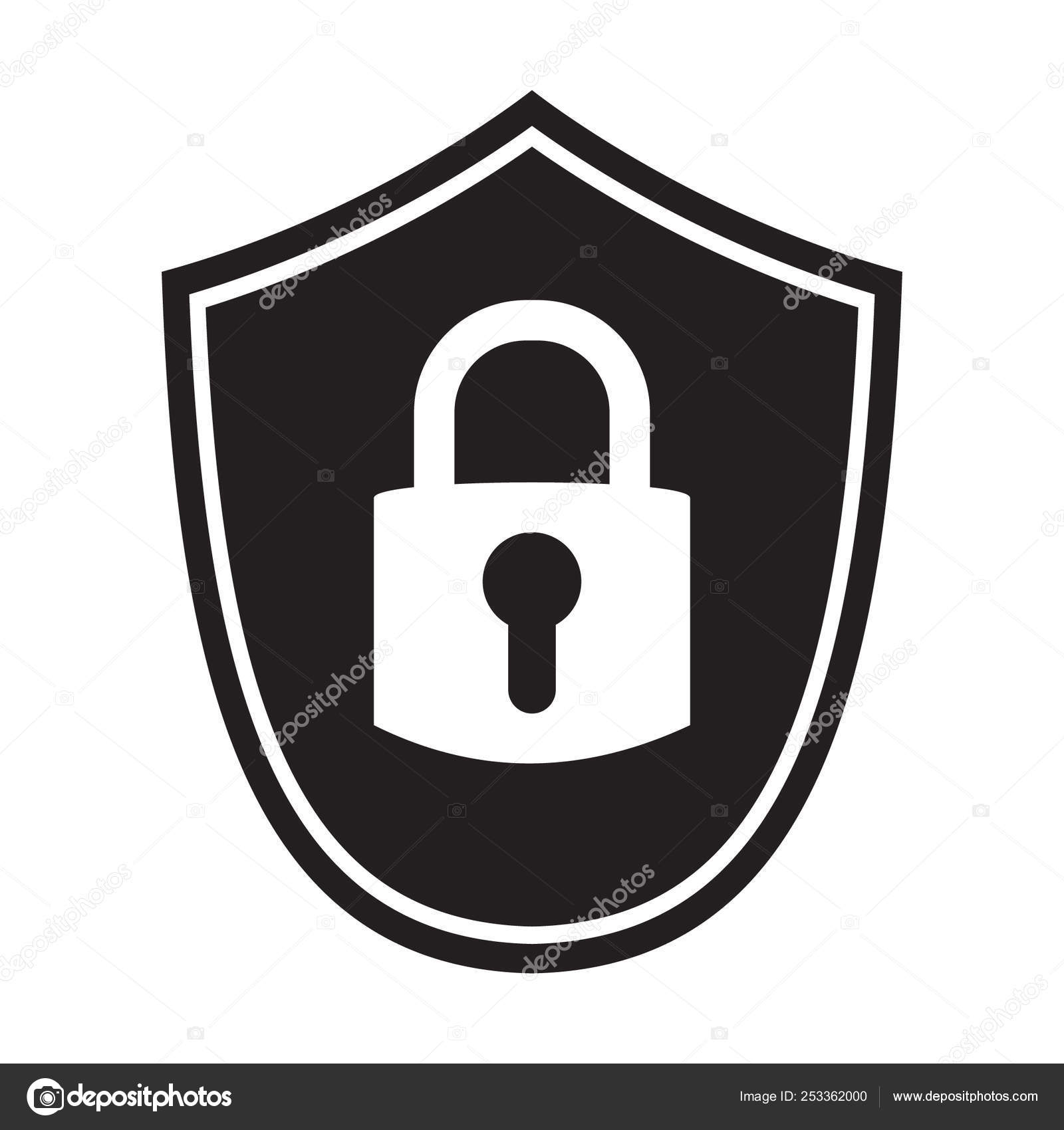 Shield Security Lock Symbol Protection Safety Password Security Vector ...