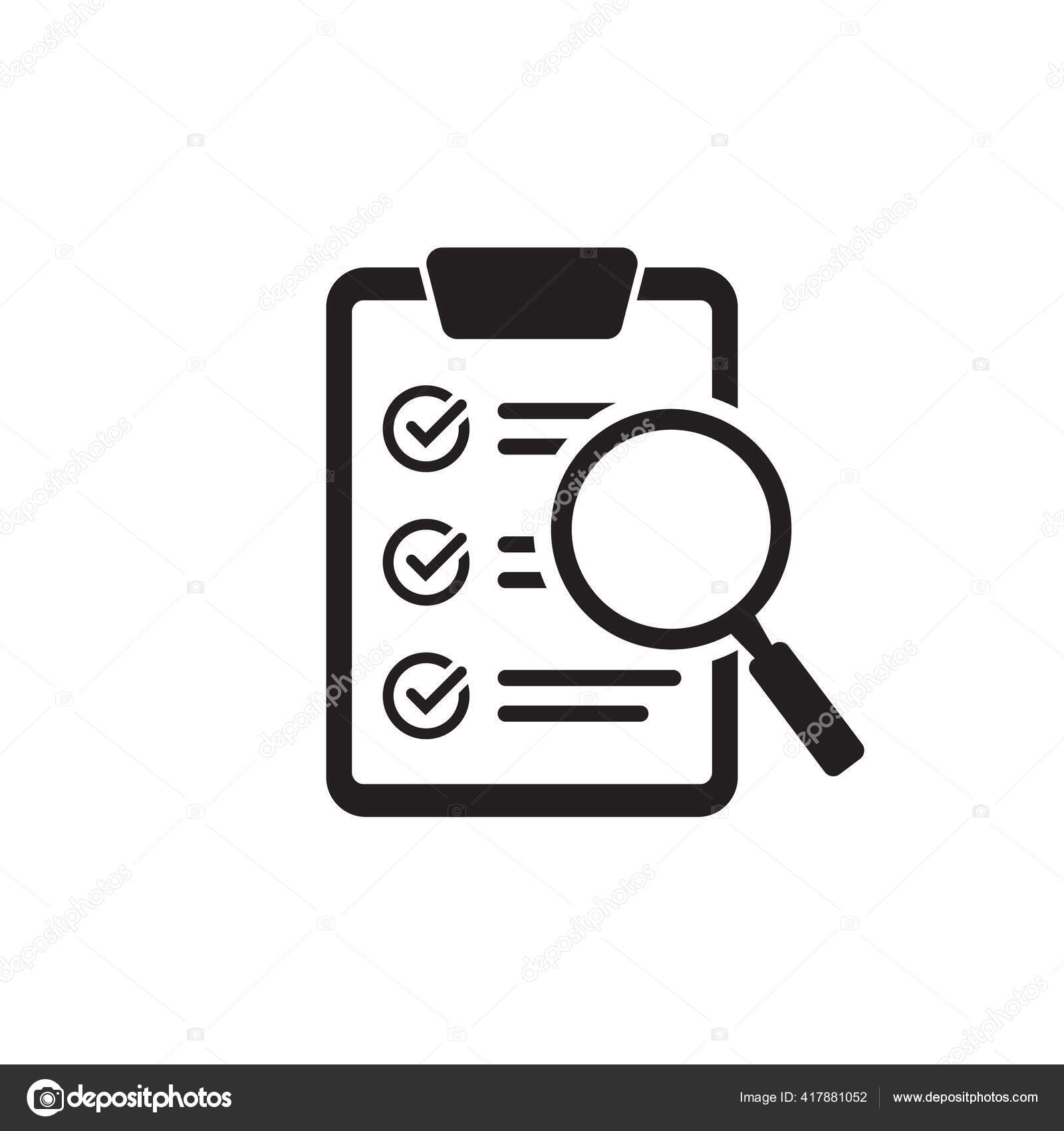 Magnifier Assessment Checklist Icon Stock Vector by ©DMVector 417881052 Magnifier Assessment Checklist Icon Stock Vector by ©DMVector 417881052
