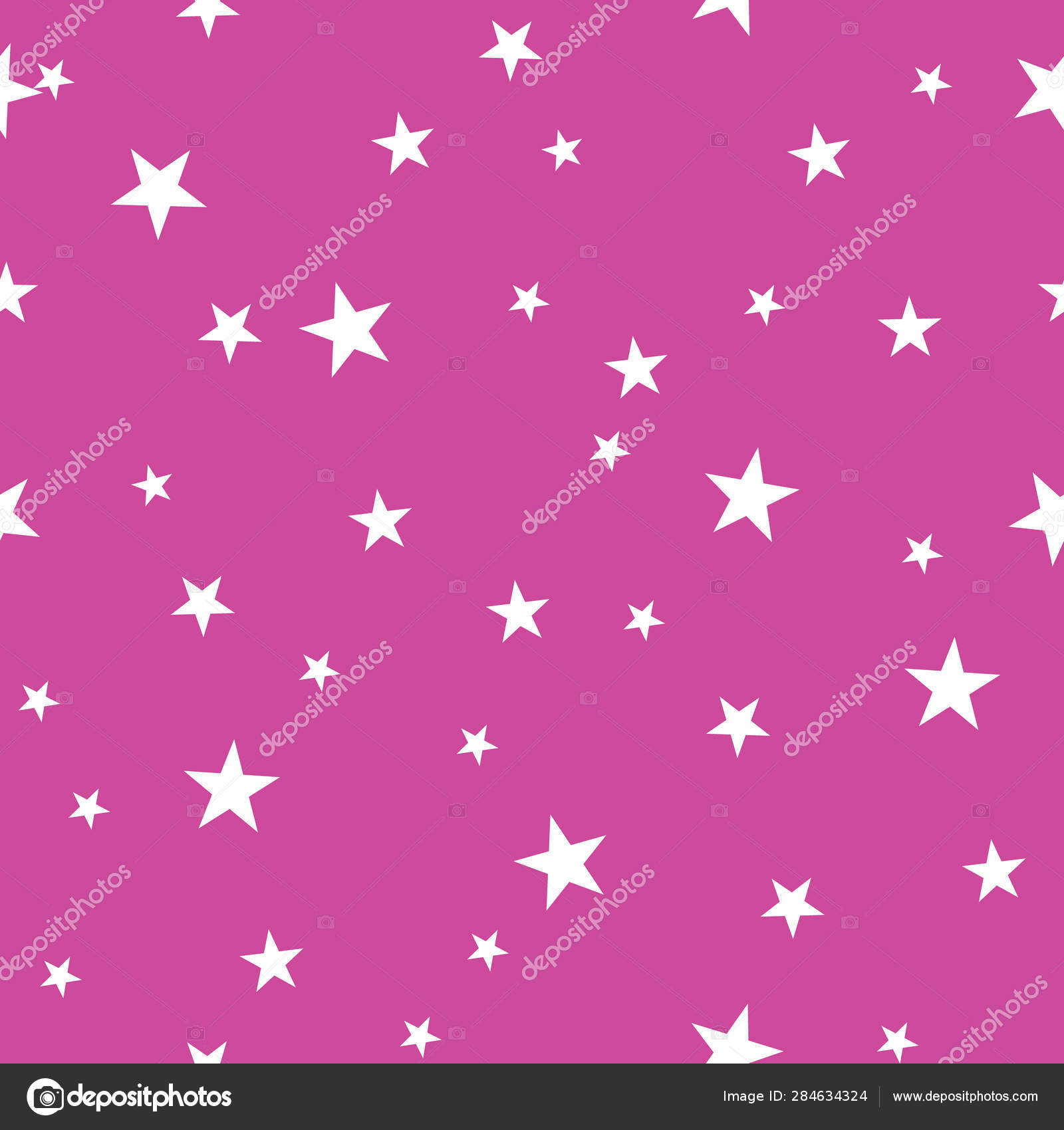 Pink tiny stars simple geometric repeat pattern Stock Vector Image by ...
