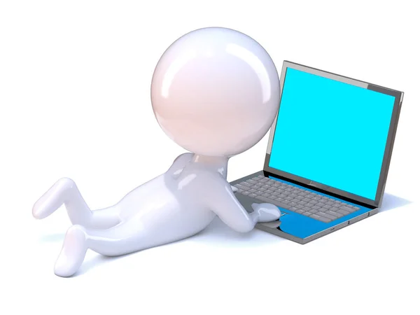 3d man computer Stock Photos, Royalty Free 3d man computer Images ...