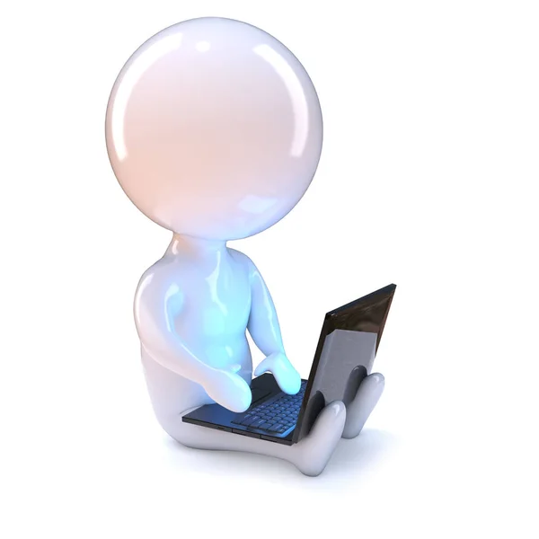 3d man computer Stock Photos, Royalty Free 3d man computer Images ...