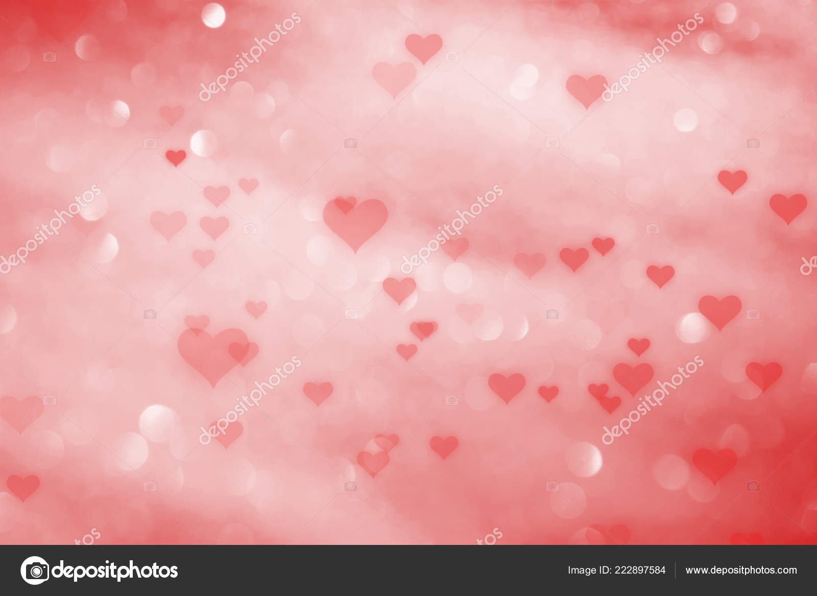 Red Colored Light Hearts