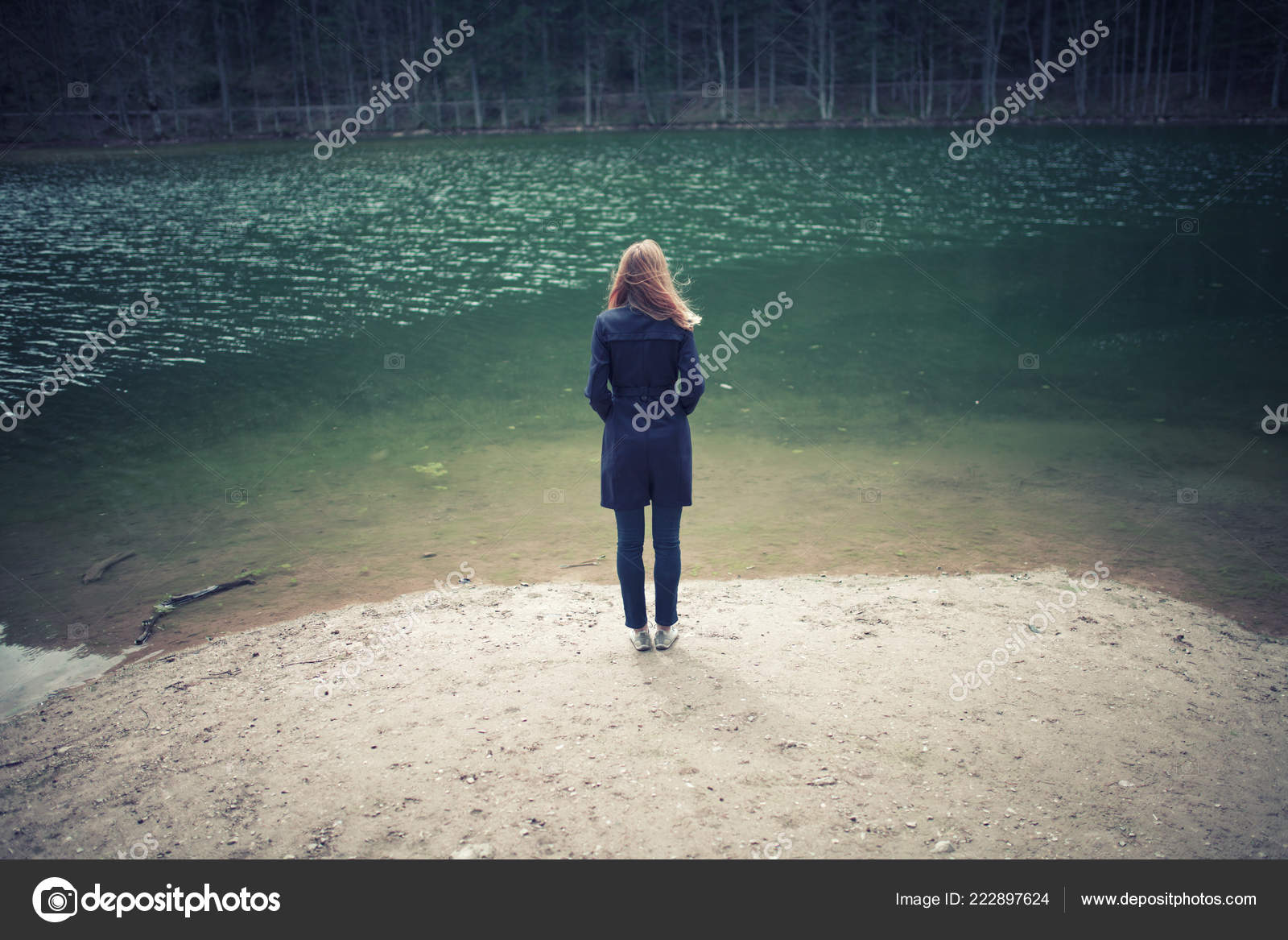 Woman Standing Backwards