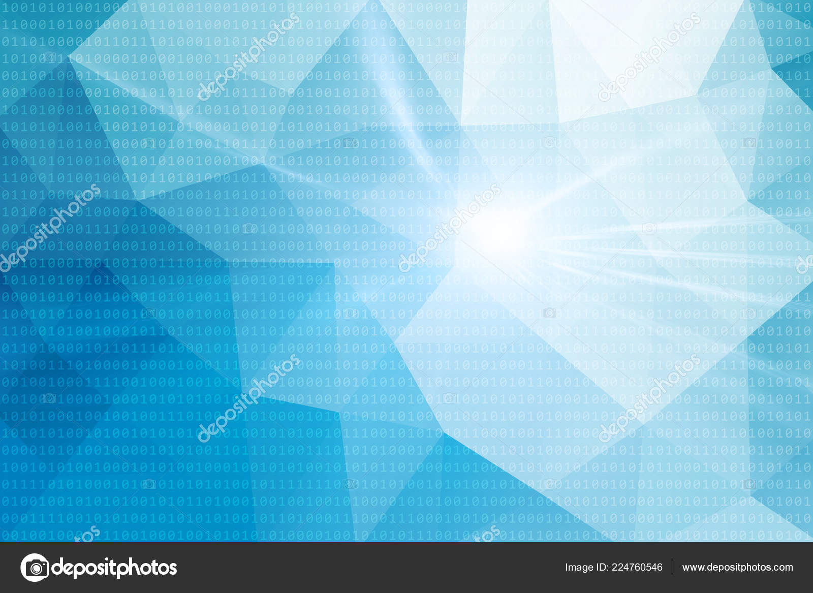 Abstract Binary Numbers Code Triangle Geometrical Background ...