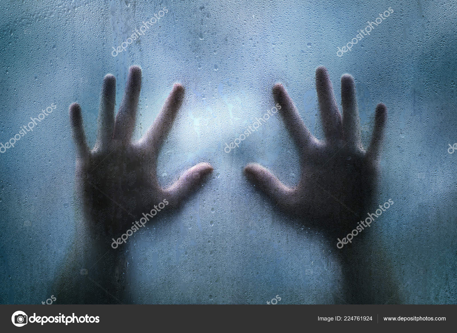 Human Hands Wet Rainy Window Background Stock Photo by ©robsonphoto ...