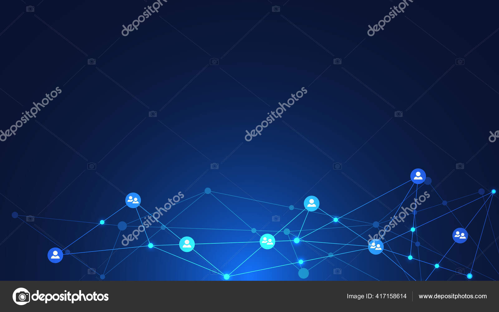 Vector illustration of connecting people and communication concept ...