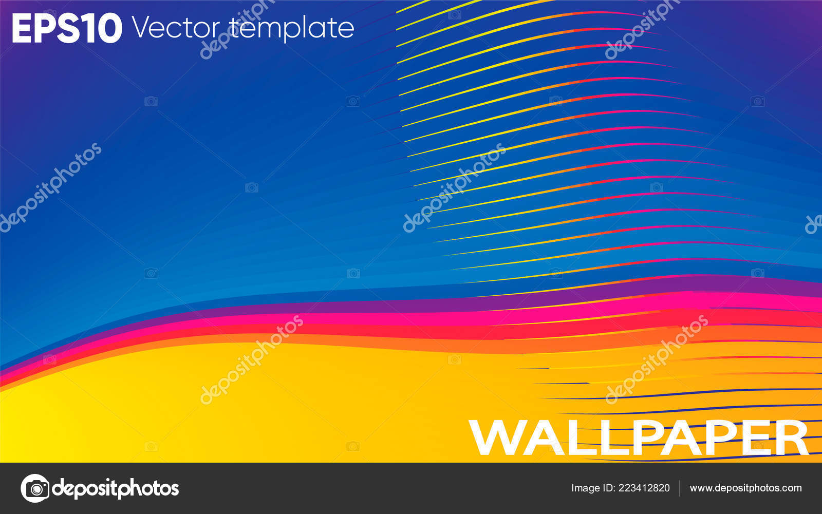 Color Background Abstract Wallpaper Creative Colored Card Stock Vector ...