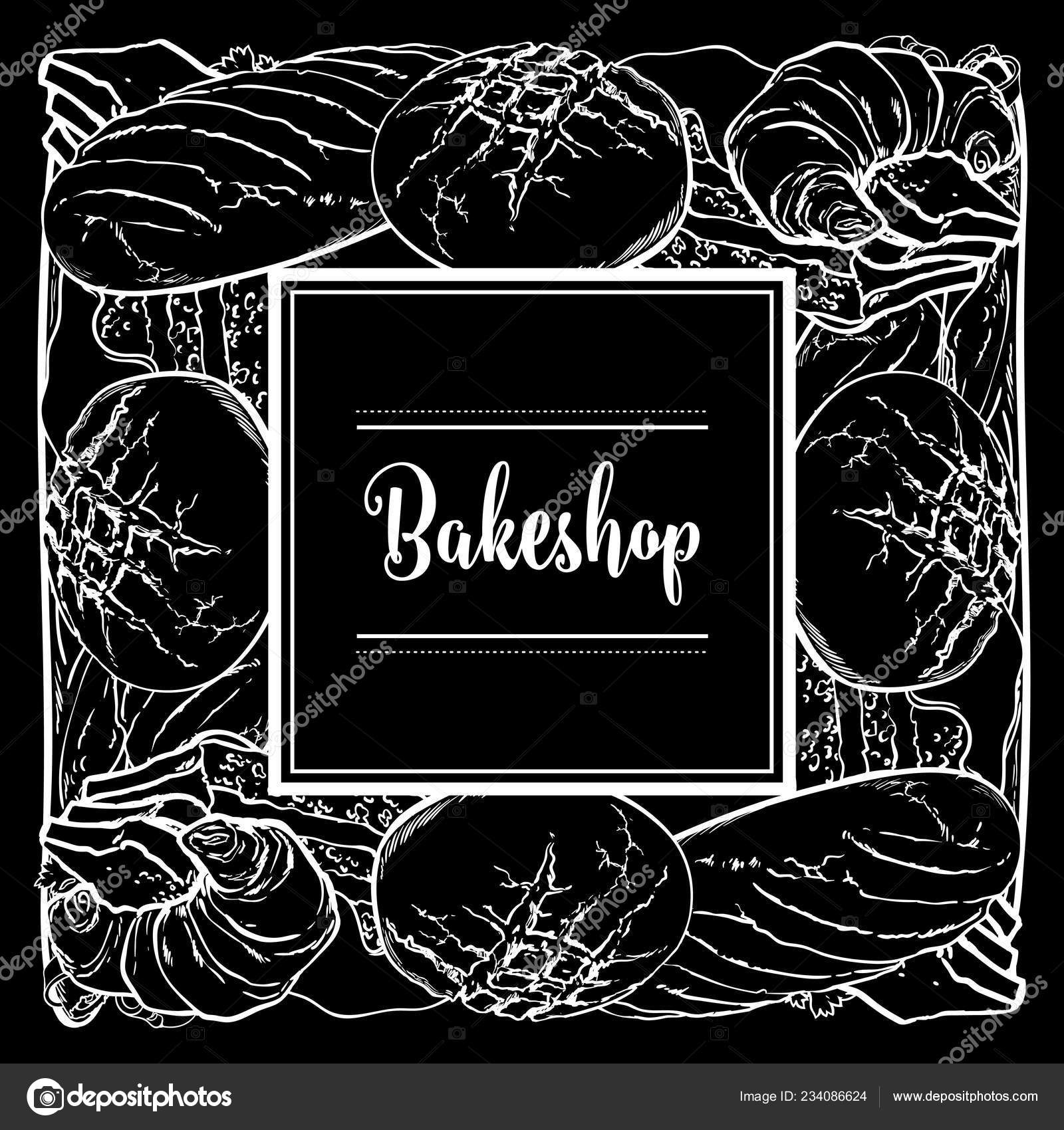 Vector bakeshop brand logo with loafs of bread Stock Vector Image by ...