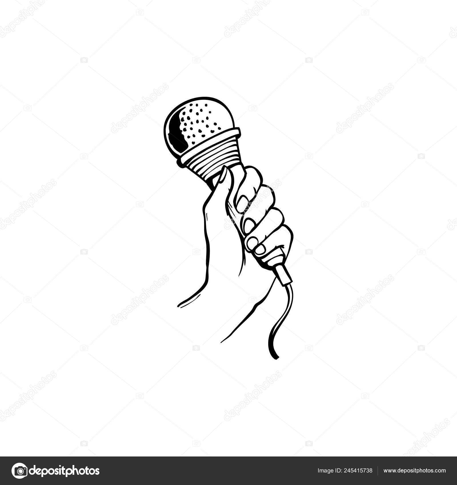 Microphone Drawing Symbol